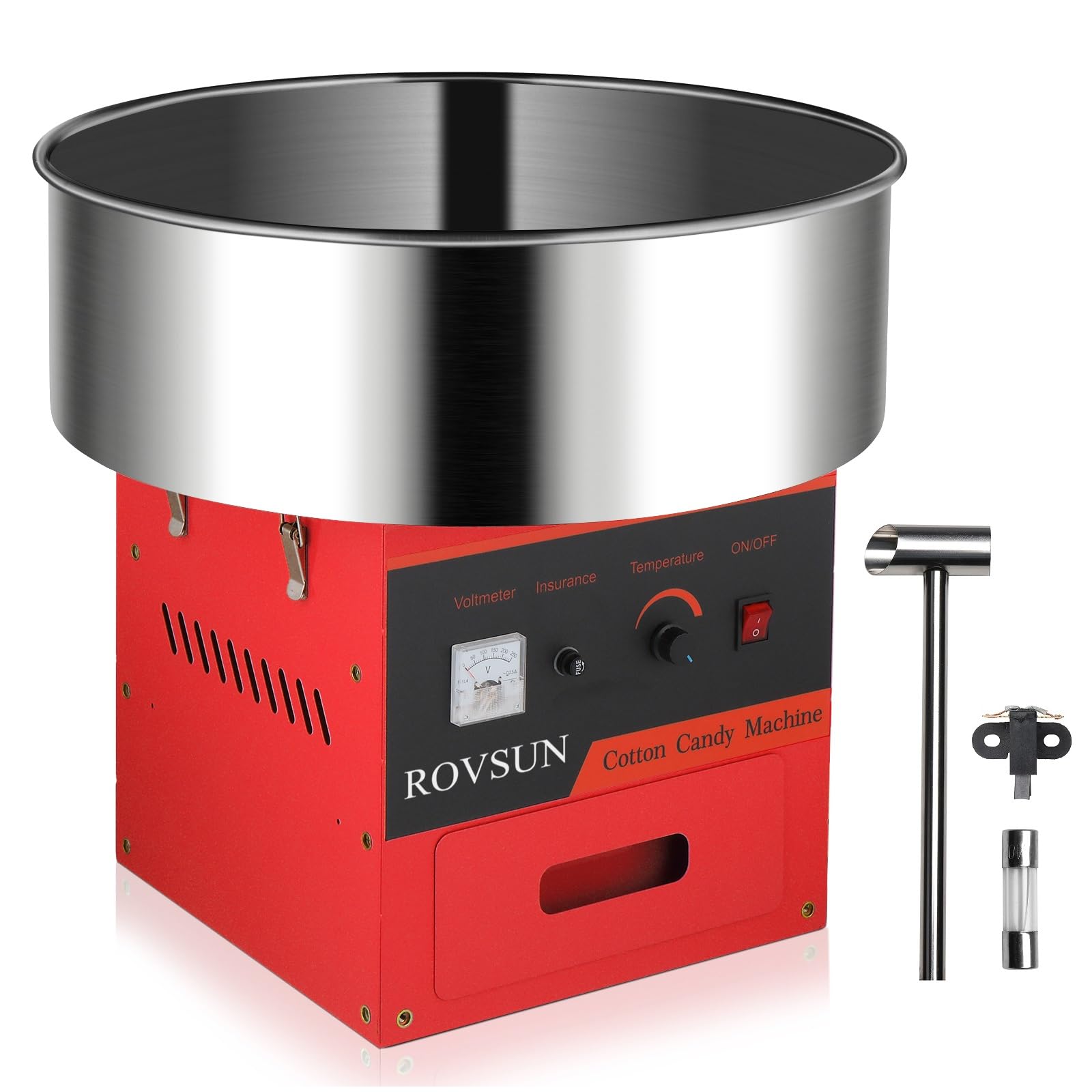 Amazon.com: ROVSUN Cotton Candy Machine 21 Inch, Electric Commercial ...