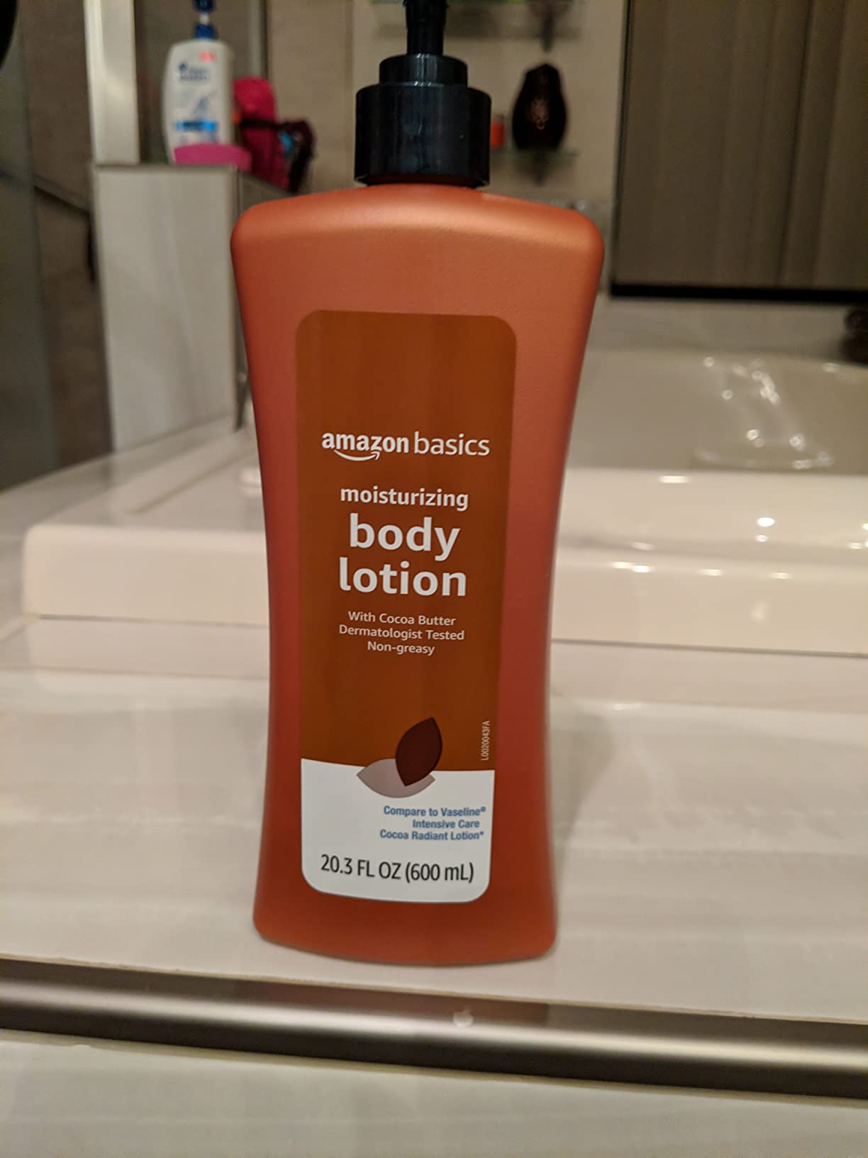 $3/mo - Finance Amazon Basics Cocoa Butter Body Lotion, 20.3 Fl Oz ...