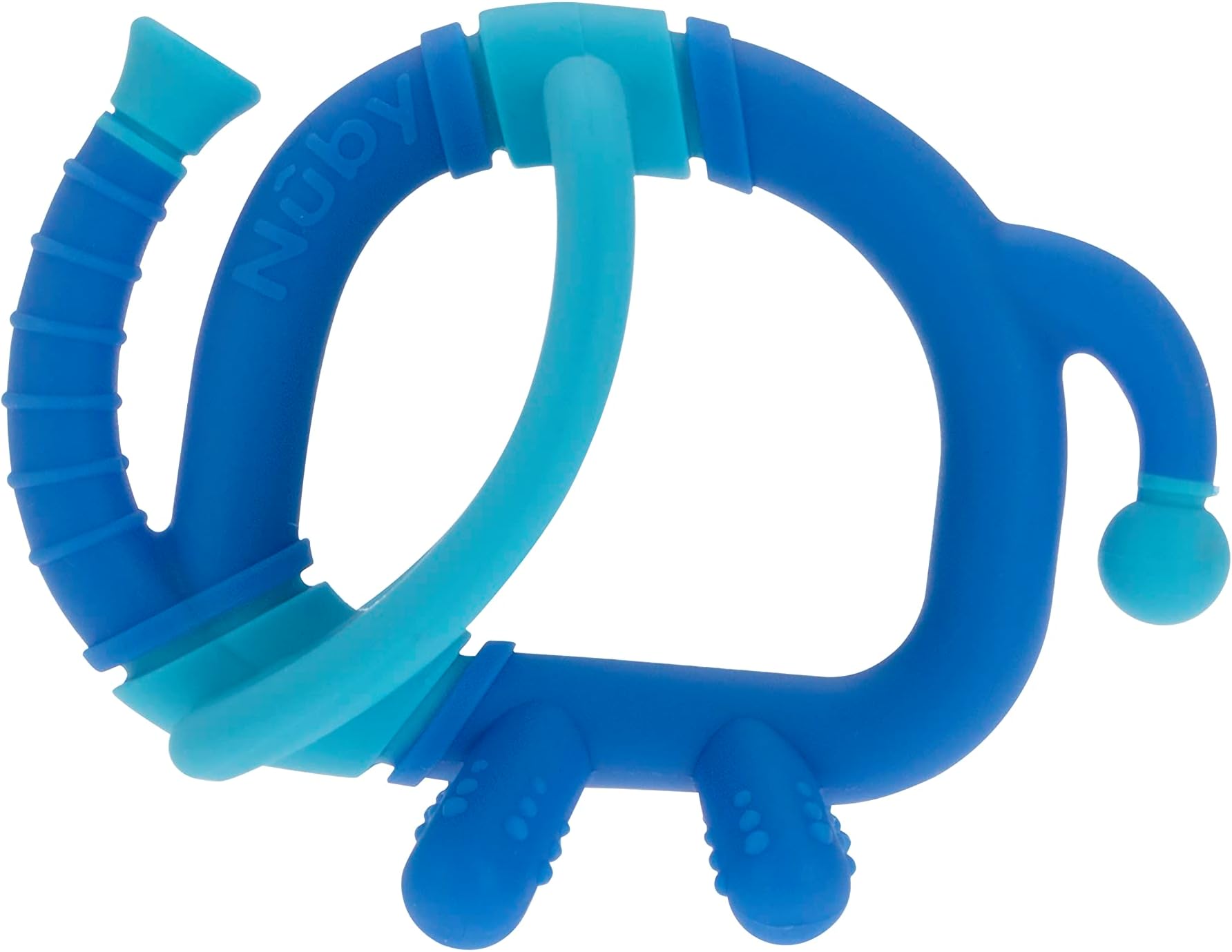Amazon.com : Nuby Geo Zoos Massaging Teether - Baby Teething Toy - Soft ...