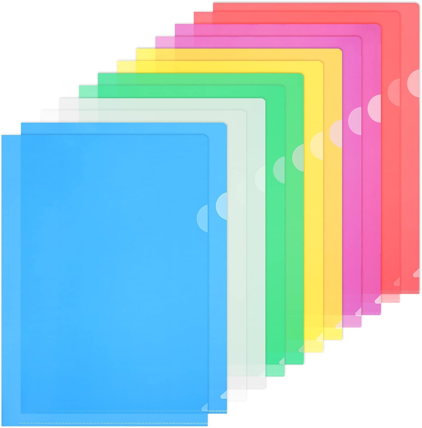 30 Pcs Clear Document Folders, A4 Sleeves for Paper Document Waterproof ...