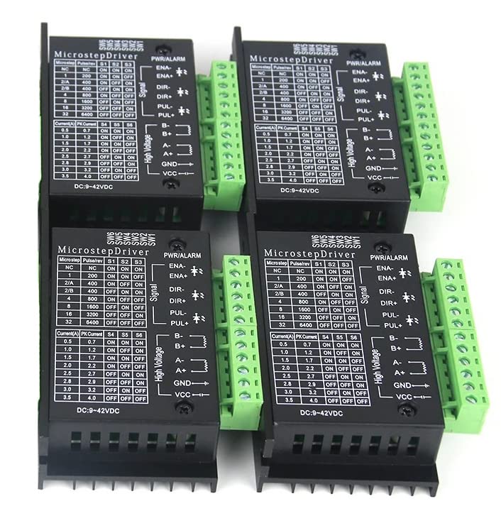 Paquete de 4 controladores de motor paso a paso TB6600, driver CNC de ...