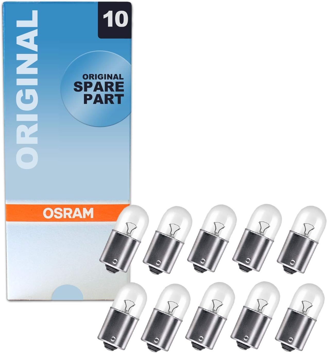 10x Genuine Osram Original 12v R5W (BA15s / 207) 5w Clear Bulbs [5007 ...