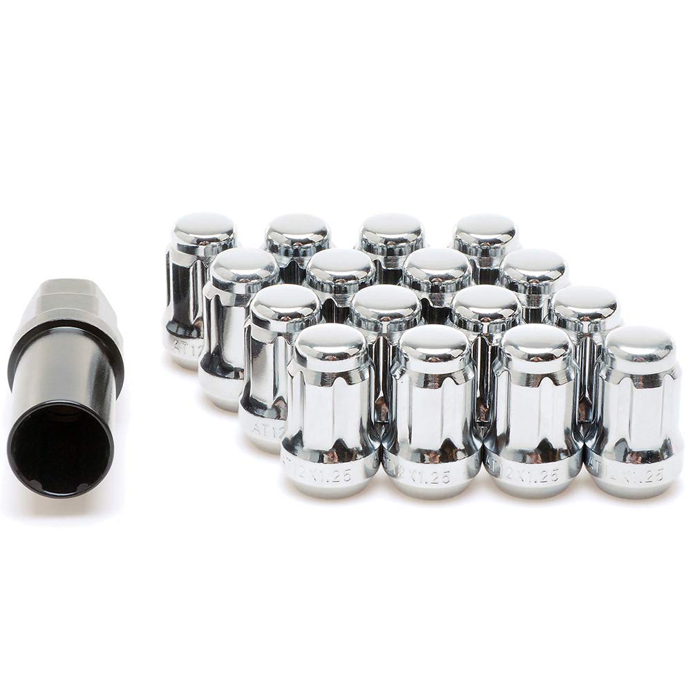 Ape Racing Chrome M12x1 25 Lug Nuts Forged Steel Spline | Desertcart INDIA