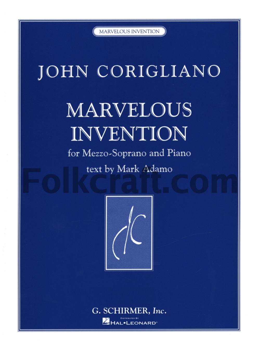 Marvelous Invention: for Mezzo-Soprano and Piano: Adamo, Mark ...