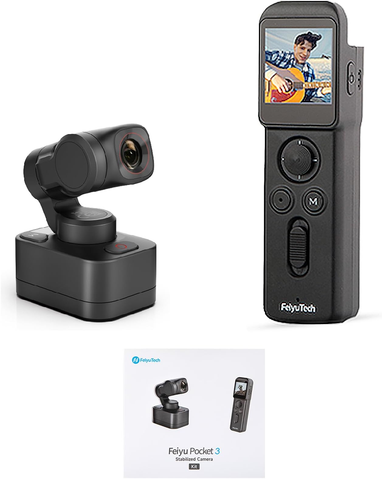 Amazon.co.jp: FeiyuTech [Official] Pocket 3 Combo Cordless Removable 3 ...