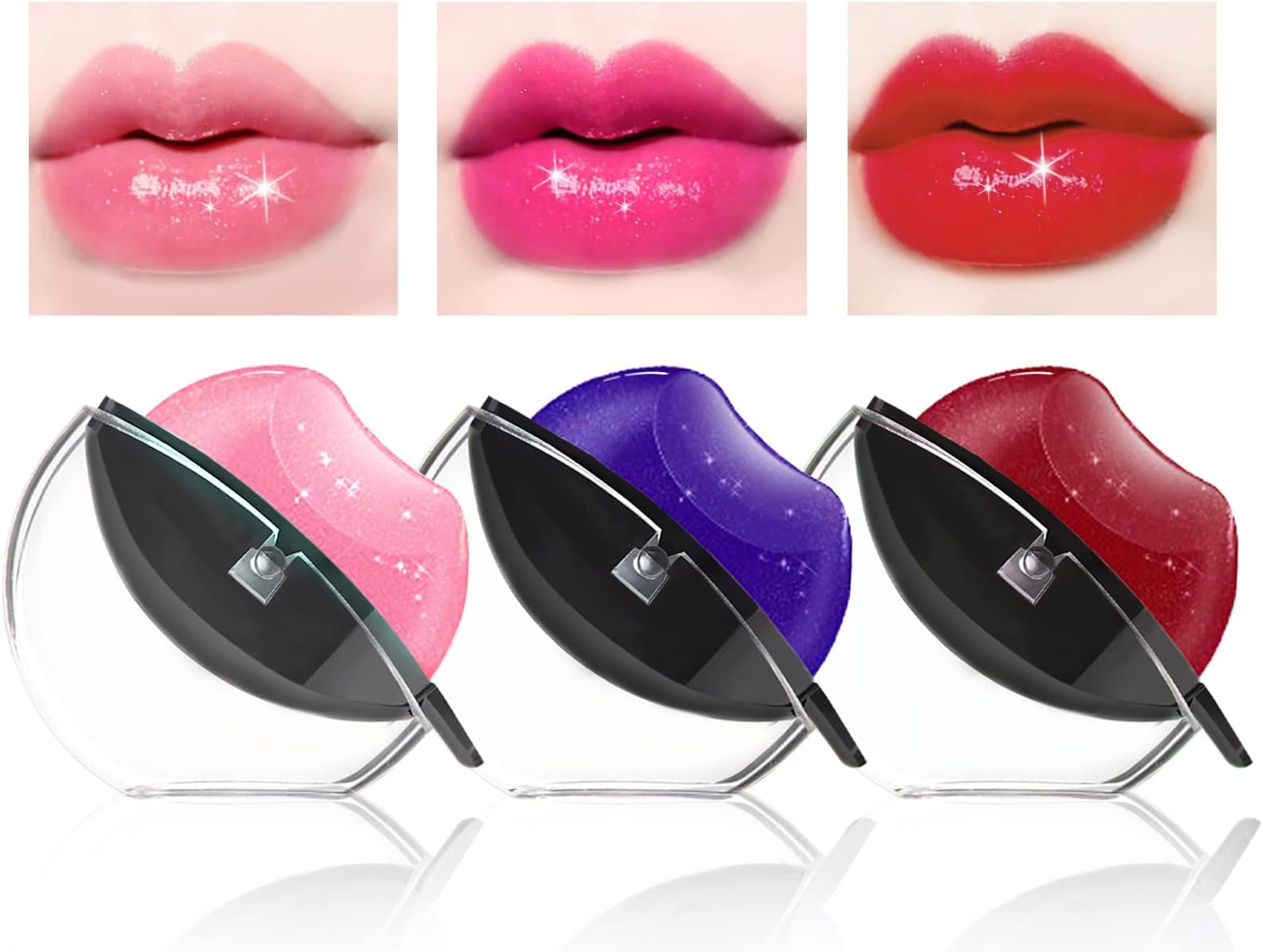 Amazon.com : HOSAILY Color Changing Lipstick Set, 3 Colors Magic Color ...