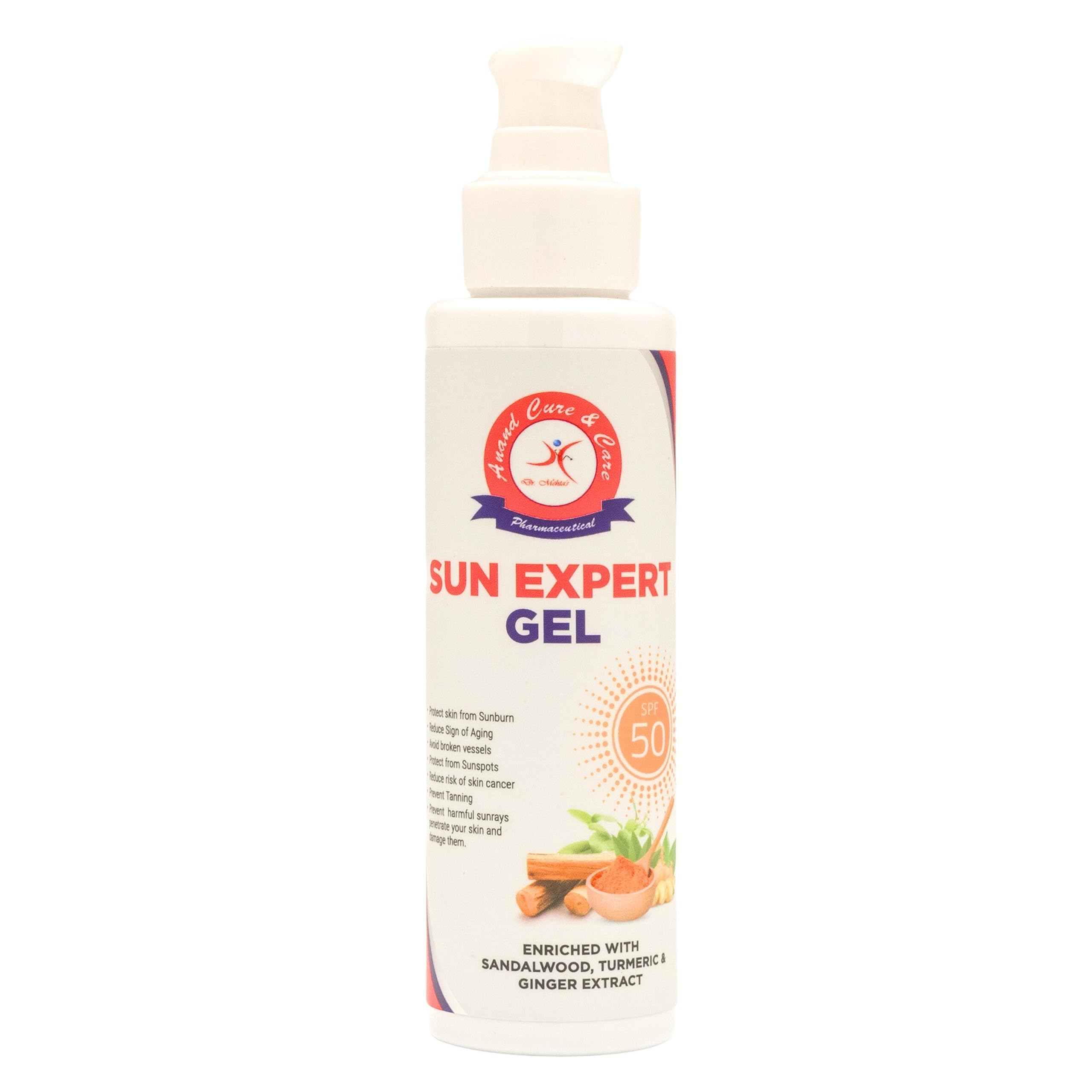 Buy Anand Cure & Care Sun Expert Gel SPF 50 For Protecting Skin From ...