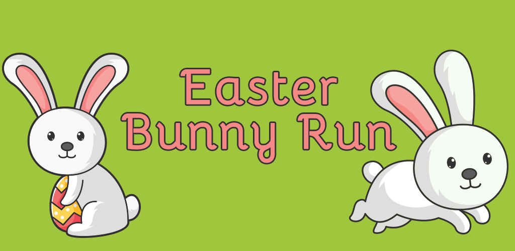 Easter Bunny Running