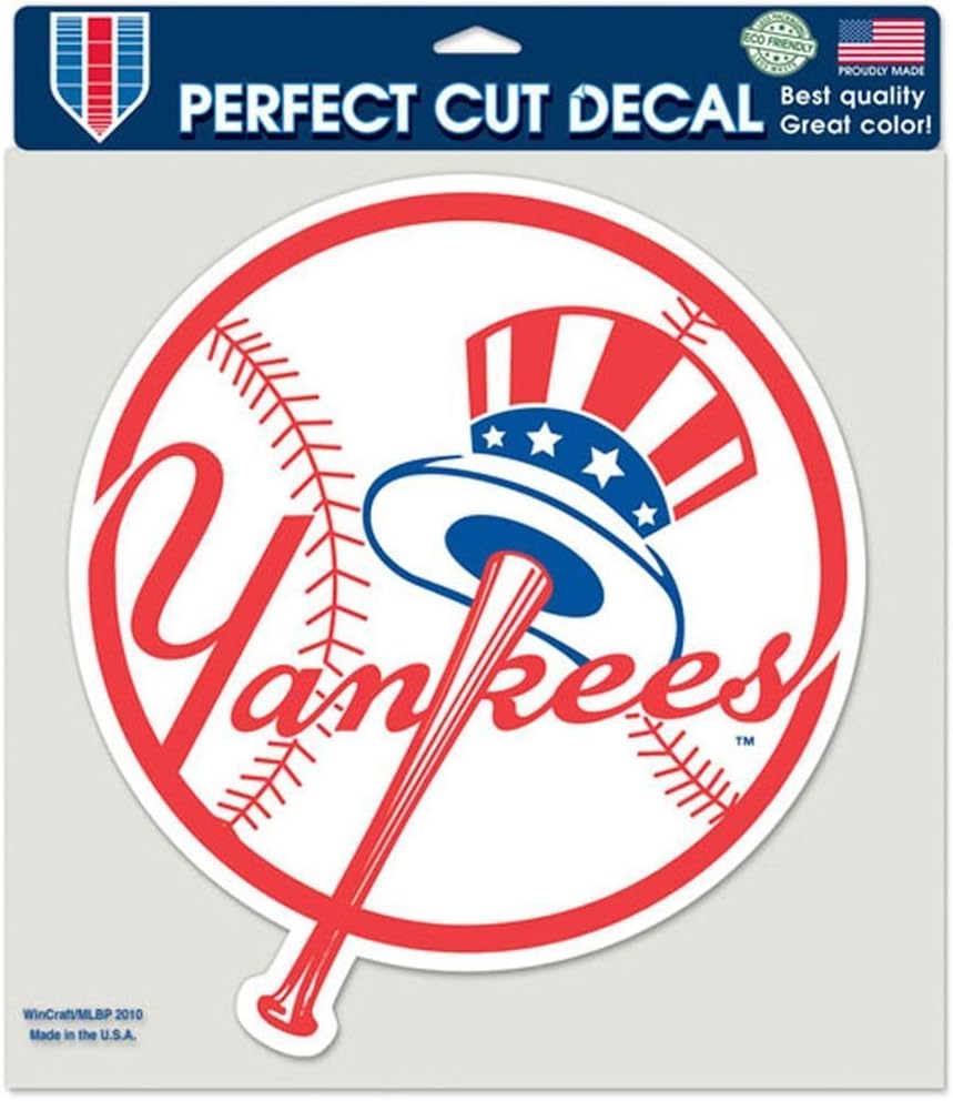Amazon.com - Yankees Baseball Printed 5 Inch Die Cut Decal - Car ...