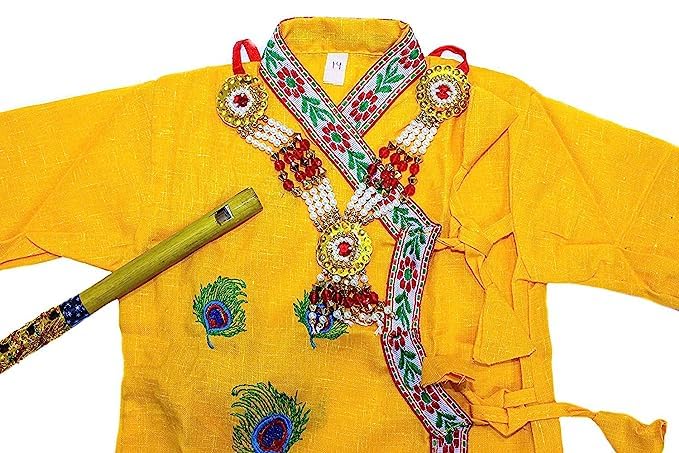 BOHRA DEALS Fancy Dresses Krishna Costume for Kids, Baby Krishna Dress ...