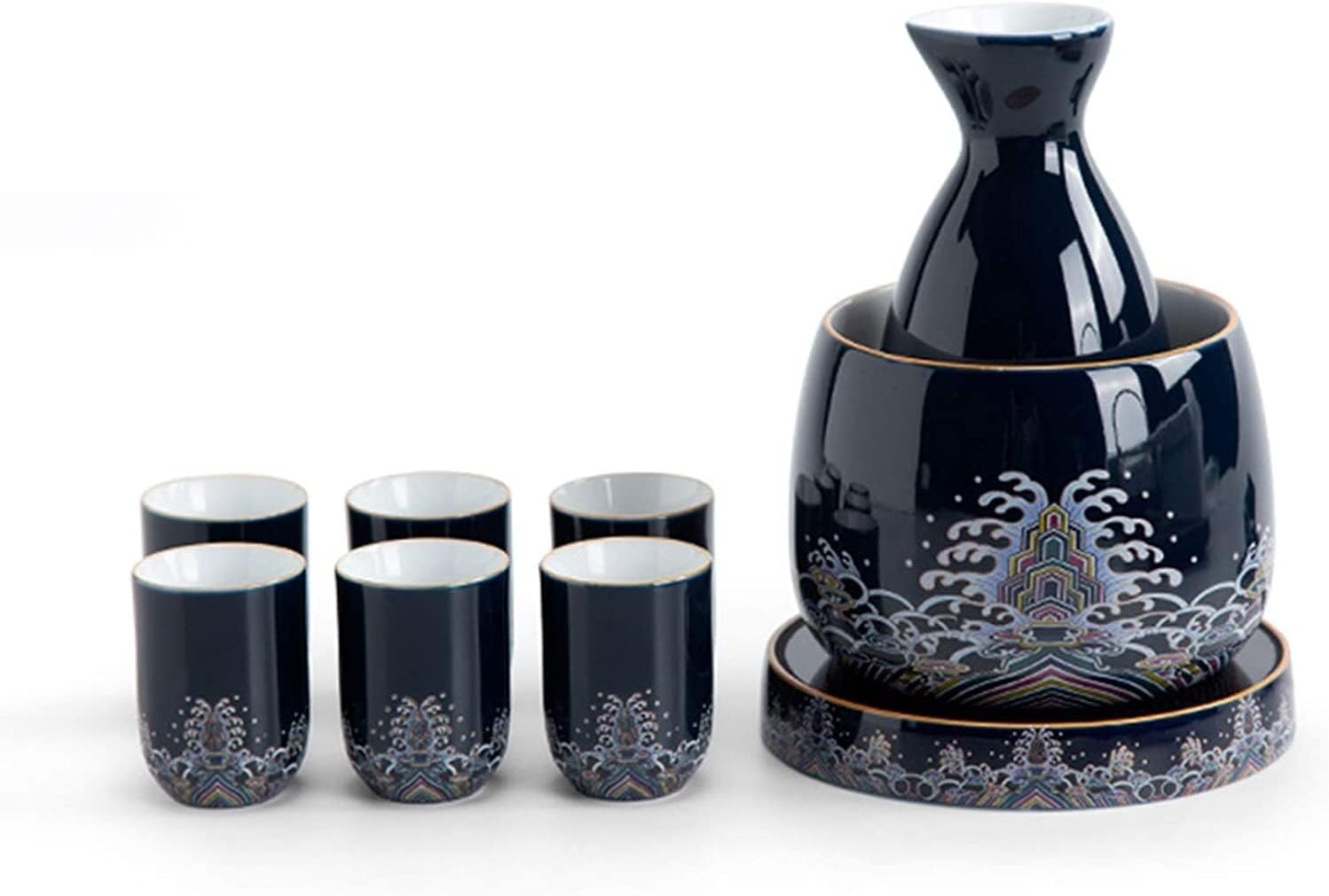 Amazon.com: Sake Set with Warmer, Electric Thermostat, Warm Pot, Sake ...