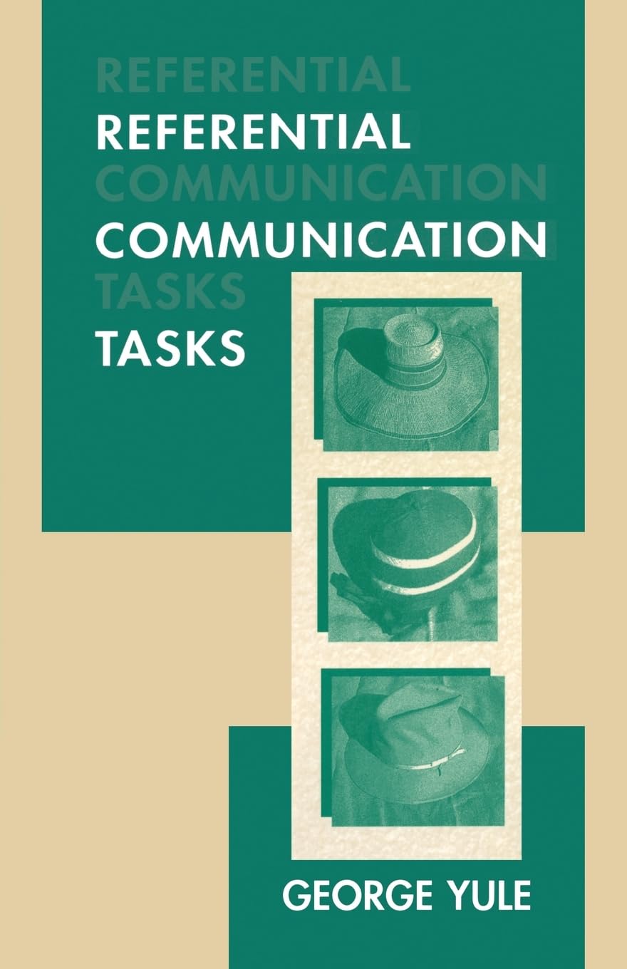 Amazon.com: Referential Communication Tasks (Second Language ...