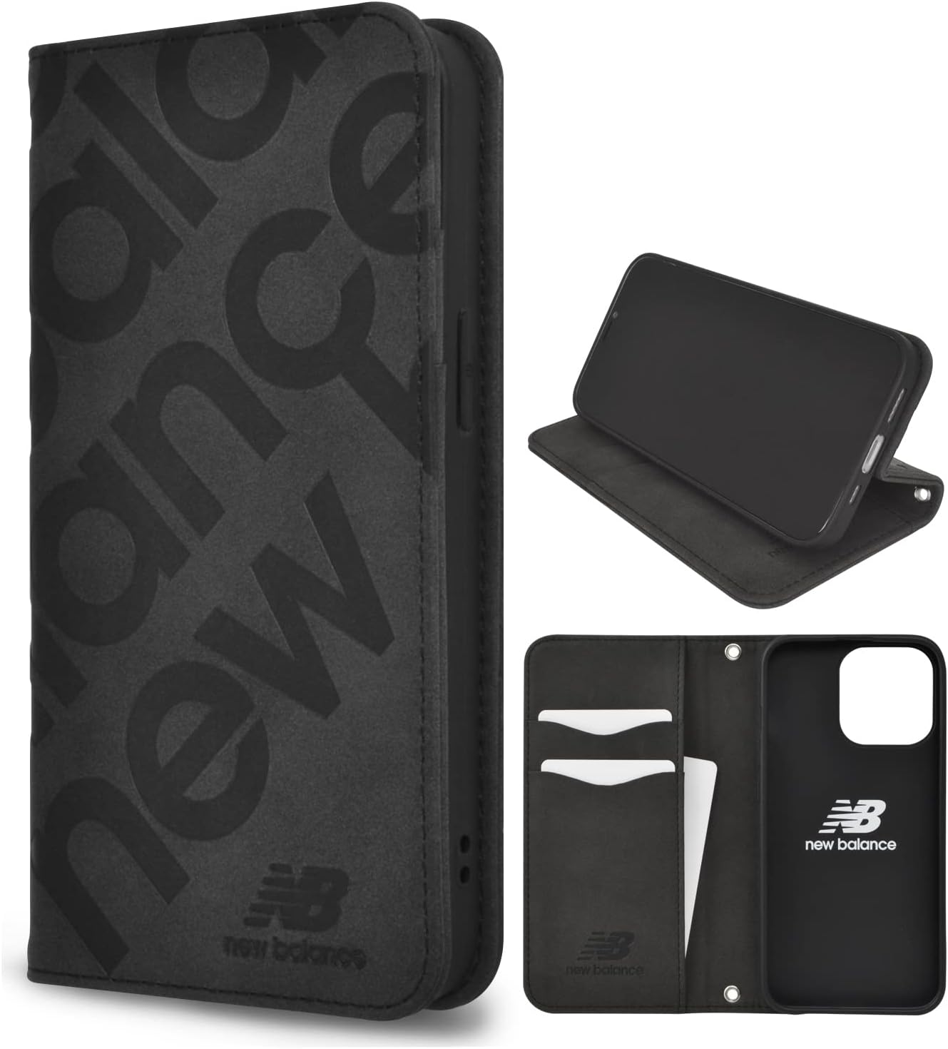 Amazon.co.jp: 【 New Balance 正規品 】 iPhone15 Pro 対応 ケース 手帳型 カード収納 6.1インチ ...