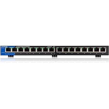 Amazon.com: Linksys LGS108P: 8-Port Business Desktop Gigabit PoE+ ...