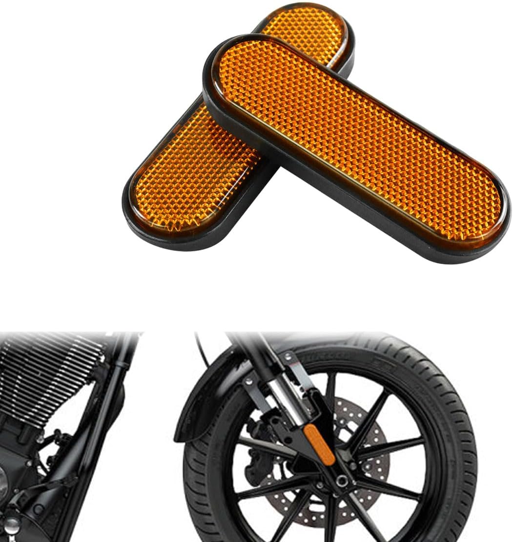 Amazon.com: AnXin Motorcycle Side Reflector 2pc Front For Lower Leg ...