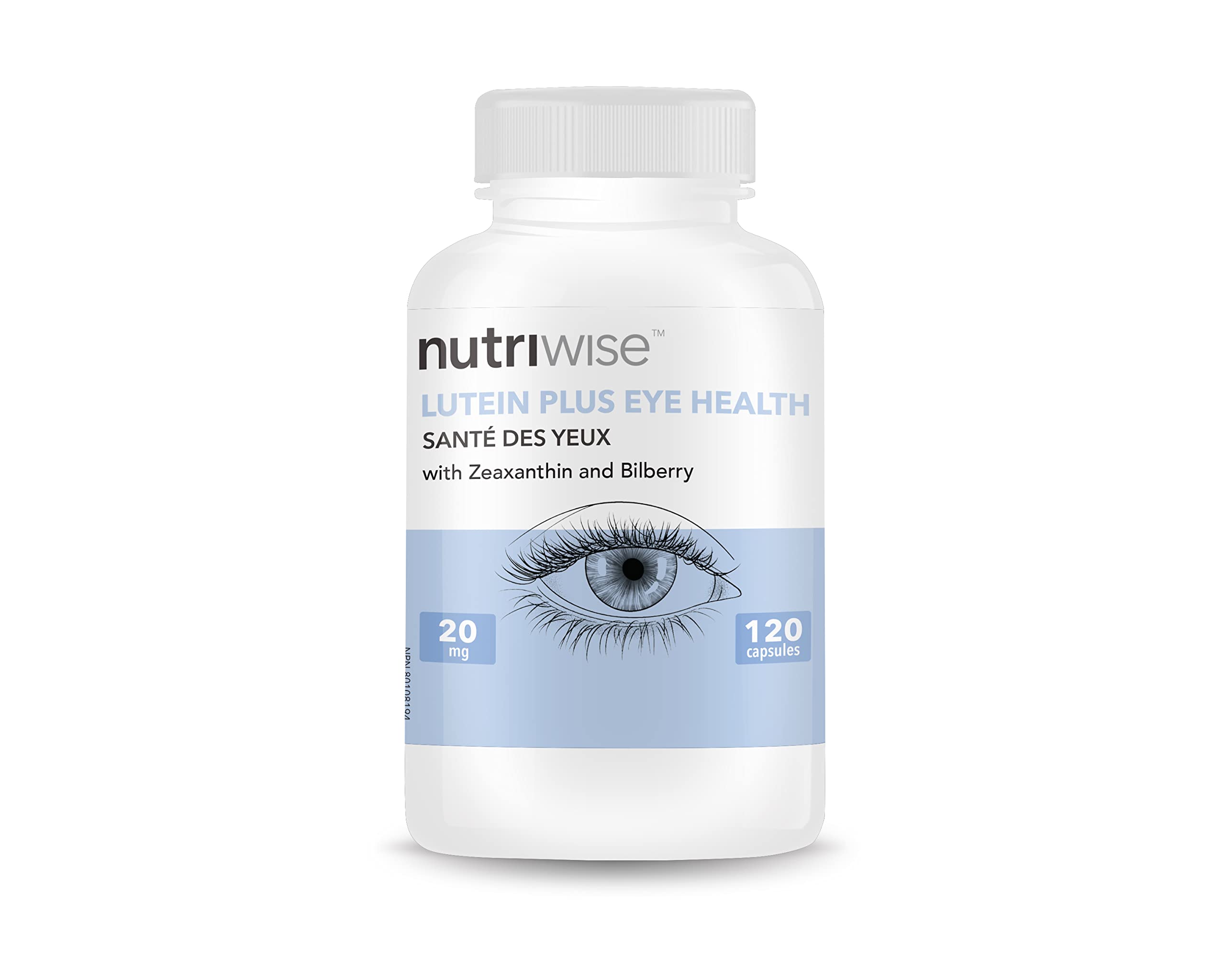 Nutriwise High Potency Lutein Plus Eye Health Formula (Lutein, Bilberry ...