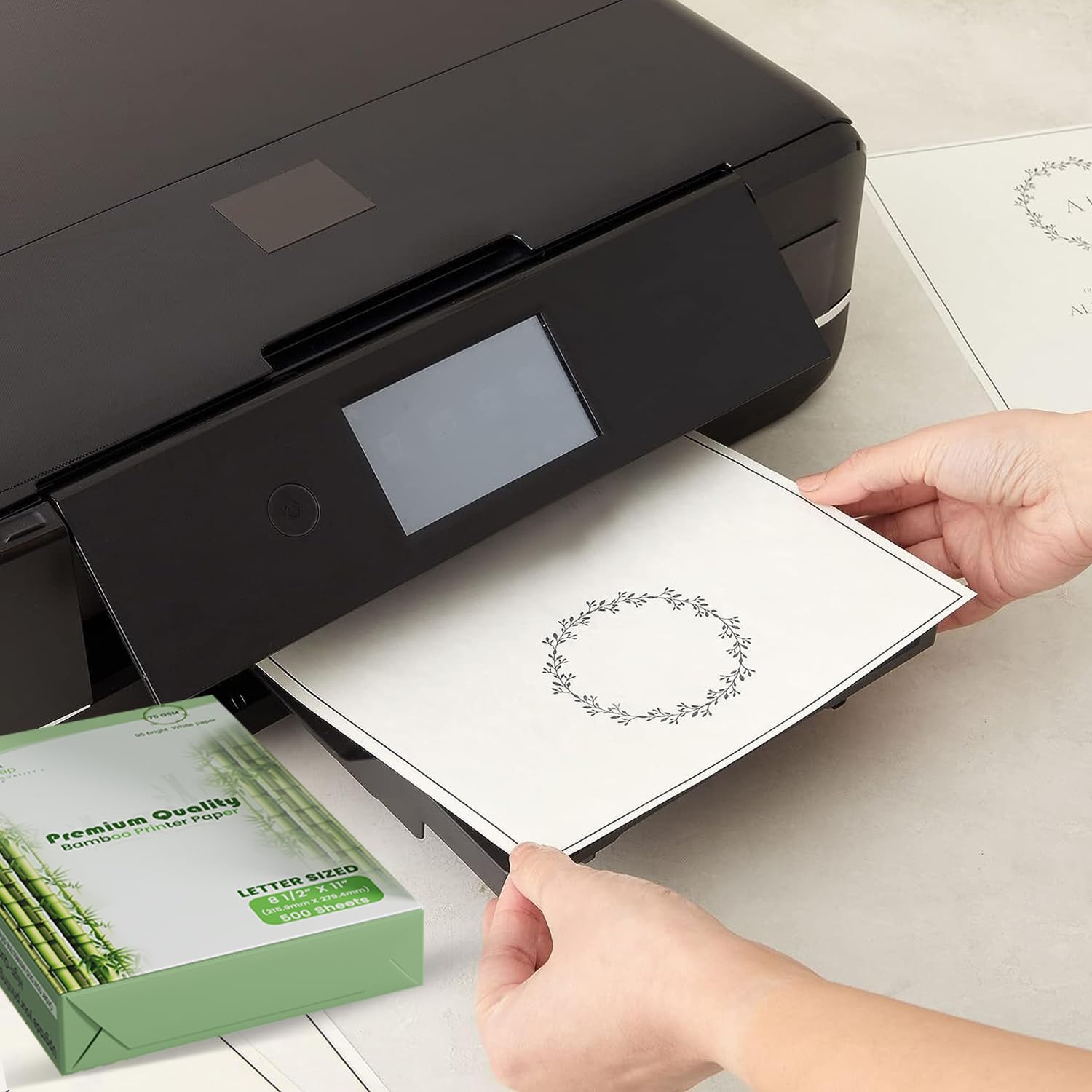 Bamboo Printer Paper - 8 1/2” x 11”- 20LB Multipurpose White Paper ...