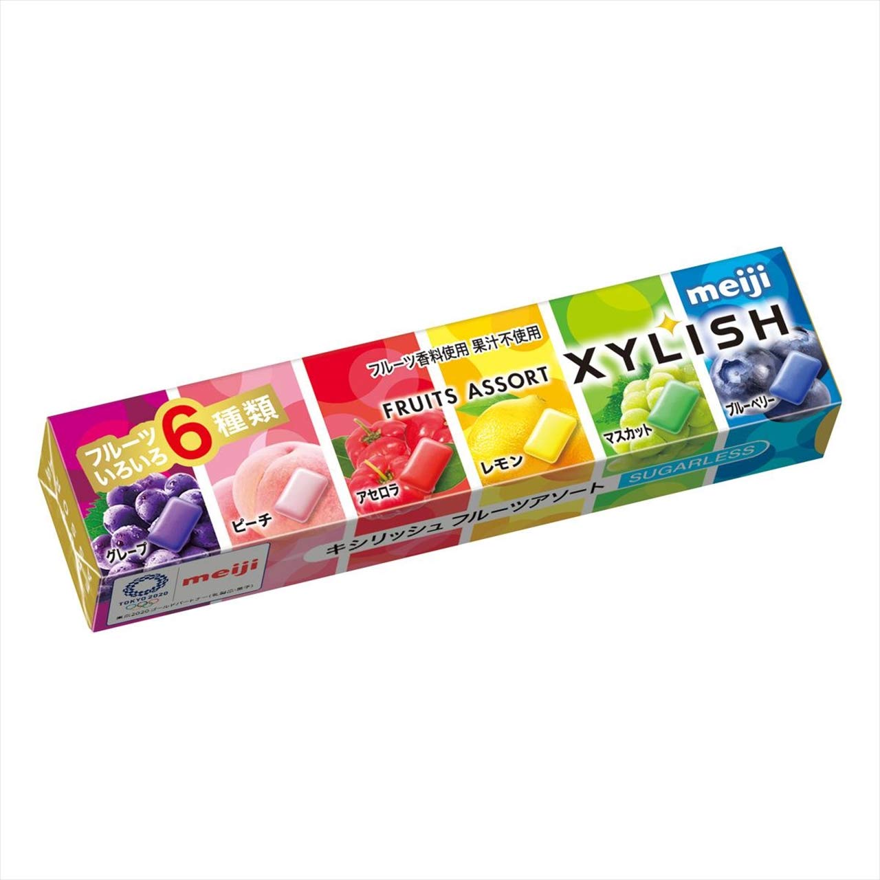 Amazon.com : Meiji Xylish Gum Fruit Assort 12 tablets x 15 : Grocery & Gourmet Food