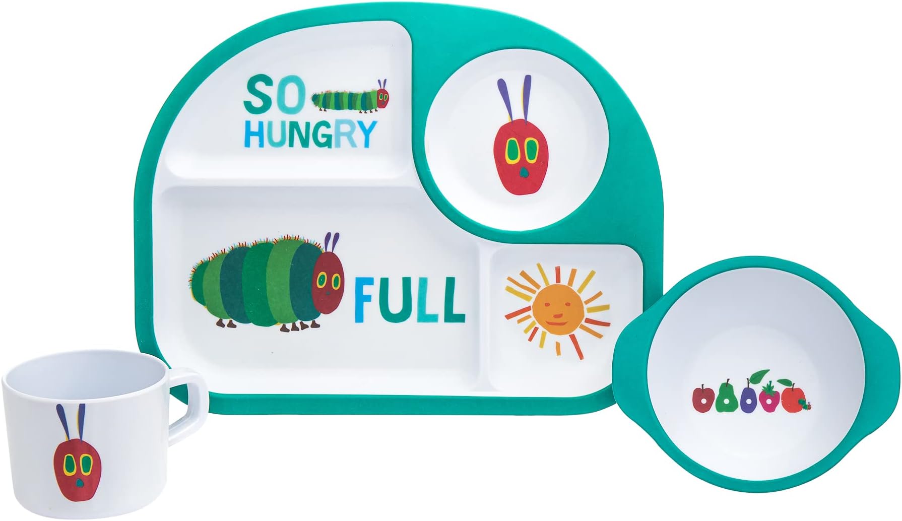Amazon.com: Kid Plate Set Bamboo Toddler Plates Dinnerware Dinner Dish ...