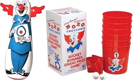 Amazon.com: Warm Fuzzy Toys 46” Bozo Bop Bag + Bucket Bonanza : Toys ...