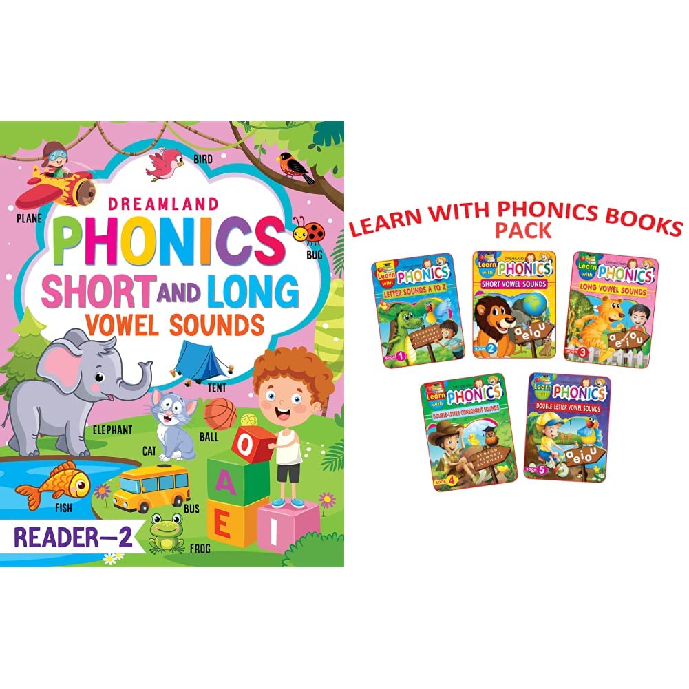 Buy Phonics Reader Book 2 for Children Age 3 -10 Years - Short and Long ...