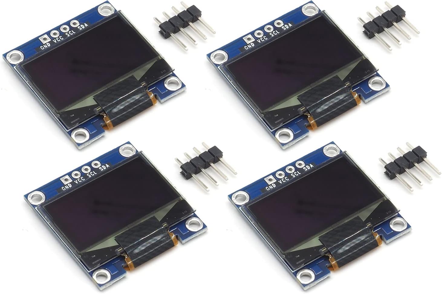 Amazon.co.jp: FUSHUI 0.96インチ OLEDディスプレイ I2C OLEDモジュール OLED LCDディスプレイLCDモジュール 2個セット LCD SSD1306 ...