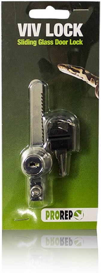 ProRep Viv Lock 100mm (Same Key) – Sliding Lock for Glass Vivarium ...