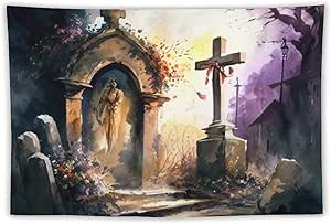 Amazon.com: Jesus The Religious Cross Tapestries Perfect Wall Hanging ...