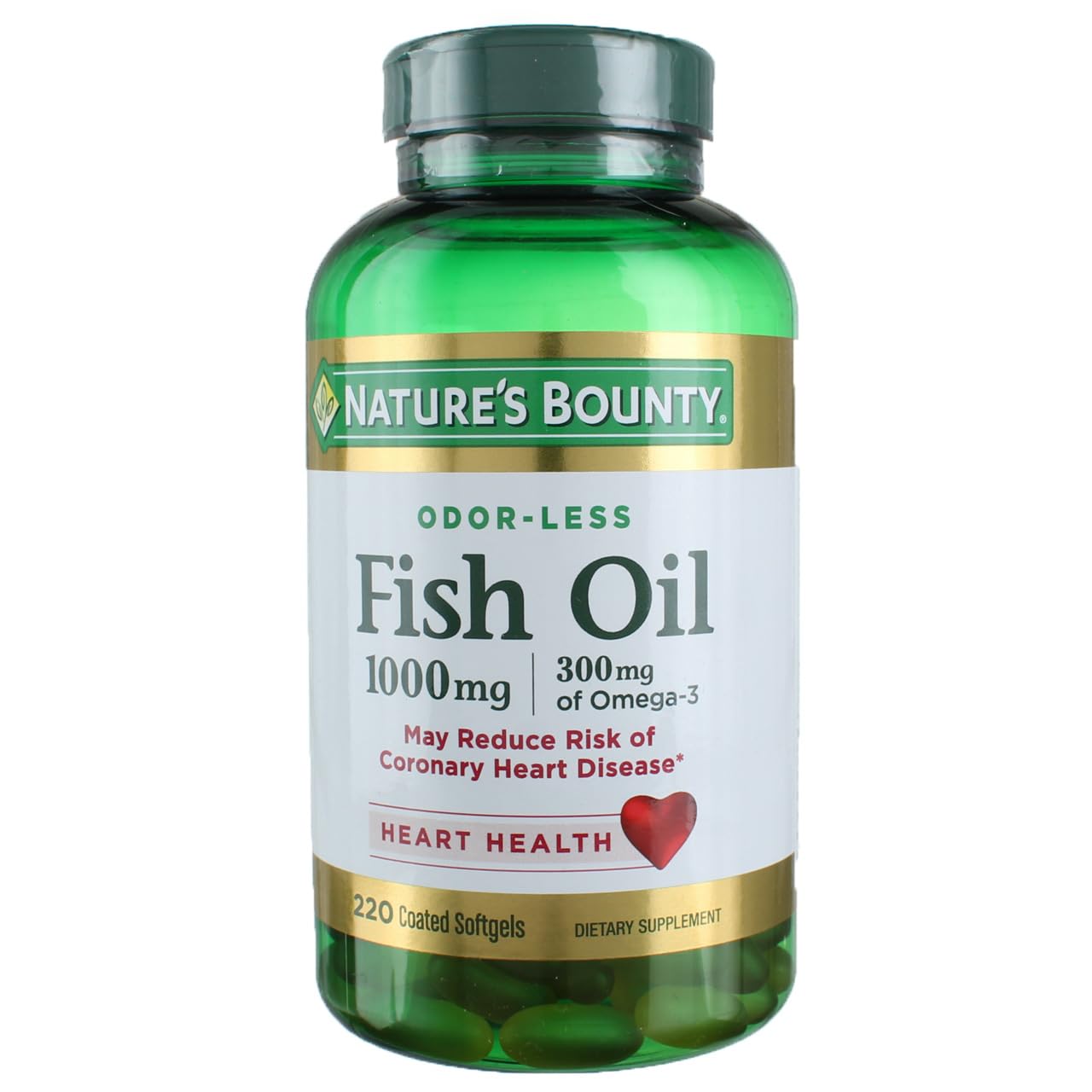 Snapklik.com : Natures Bounty Fish Oil 1000 Mg Omega-3, 220 Odorless ...