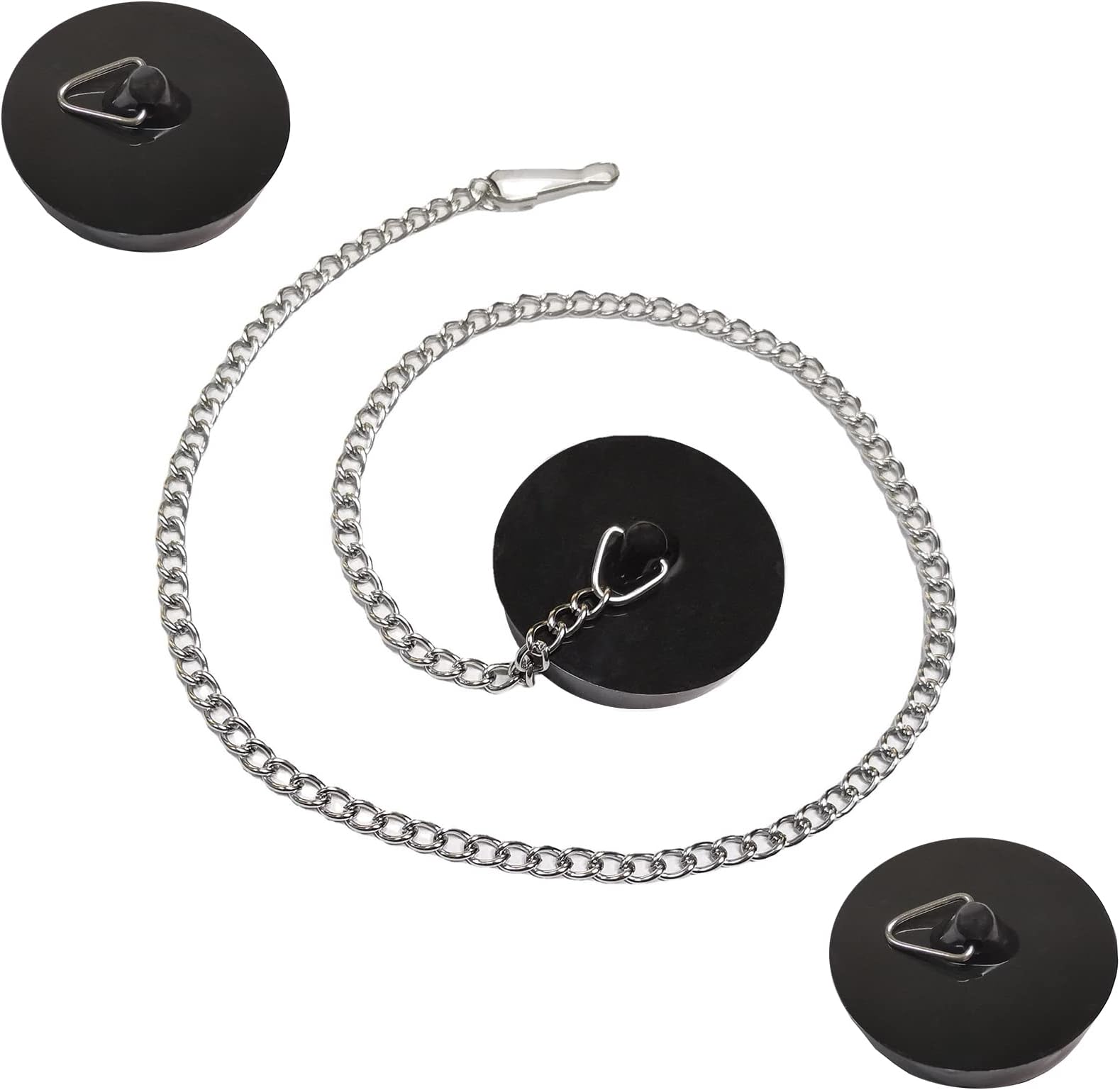 2 Stück Abflussstopfen, Waschbeckenstöpsel, Gummi Stöpsel für ...