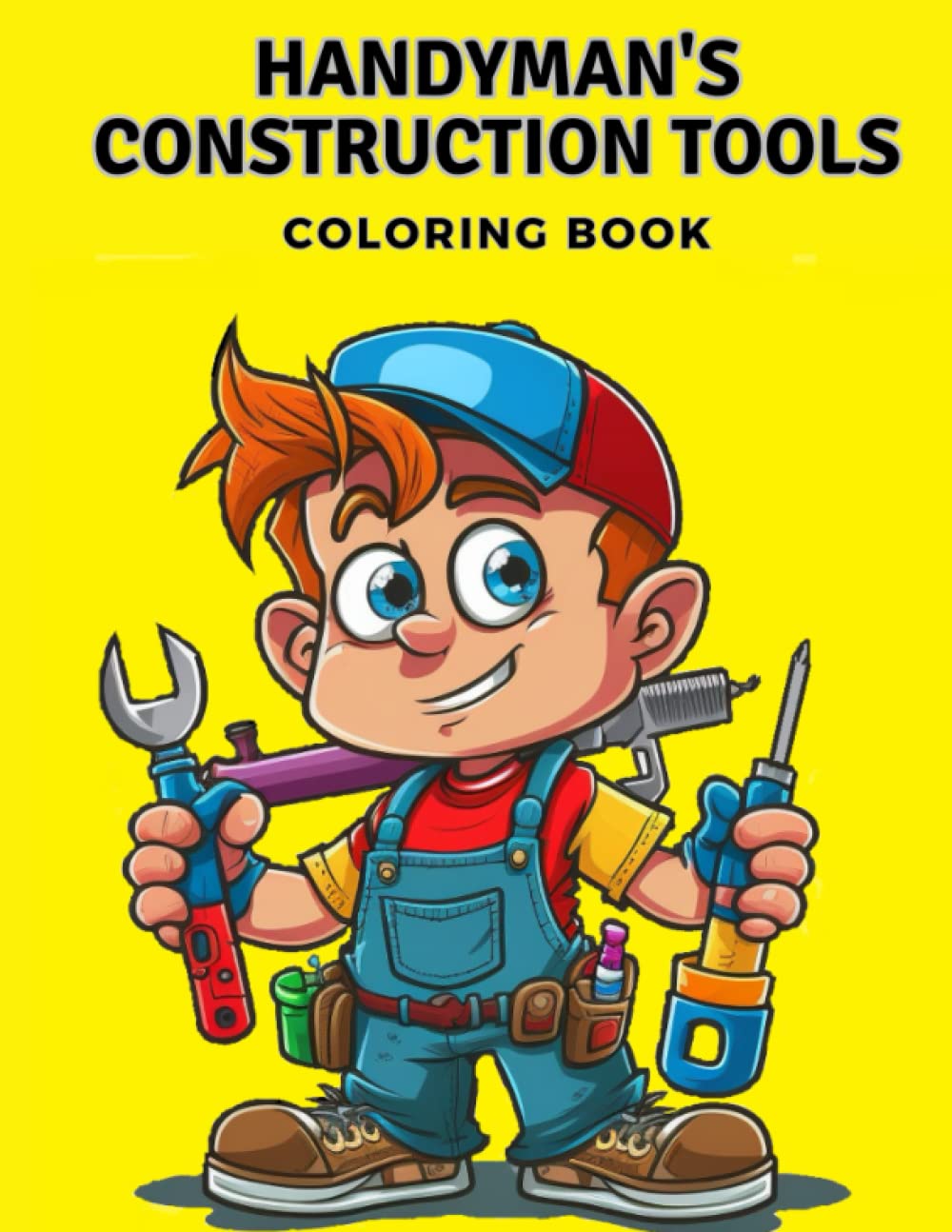 Handyman's Construction Tools Coloring Book: Color Your Way to Becoming ...