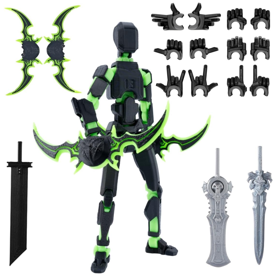 (Assembly Completed) T13 Action Figure Set, 3D Printed Titan 13 Robot ...