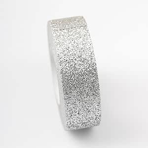 Amazon | MINBOOT グリッターテープ キラキラテープ 1巻 幅約15mm×長さ約5m シルバー 手作り用 誕生日パーティー 結婚式 DIY アクセサリー デコレーションテープ ...