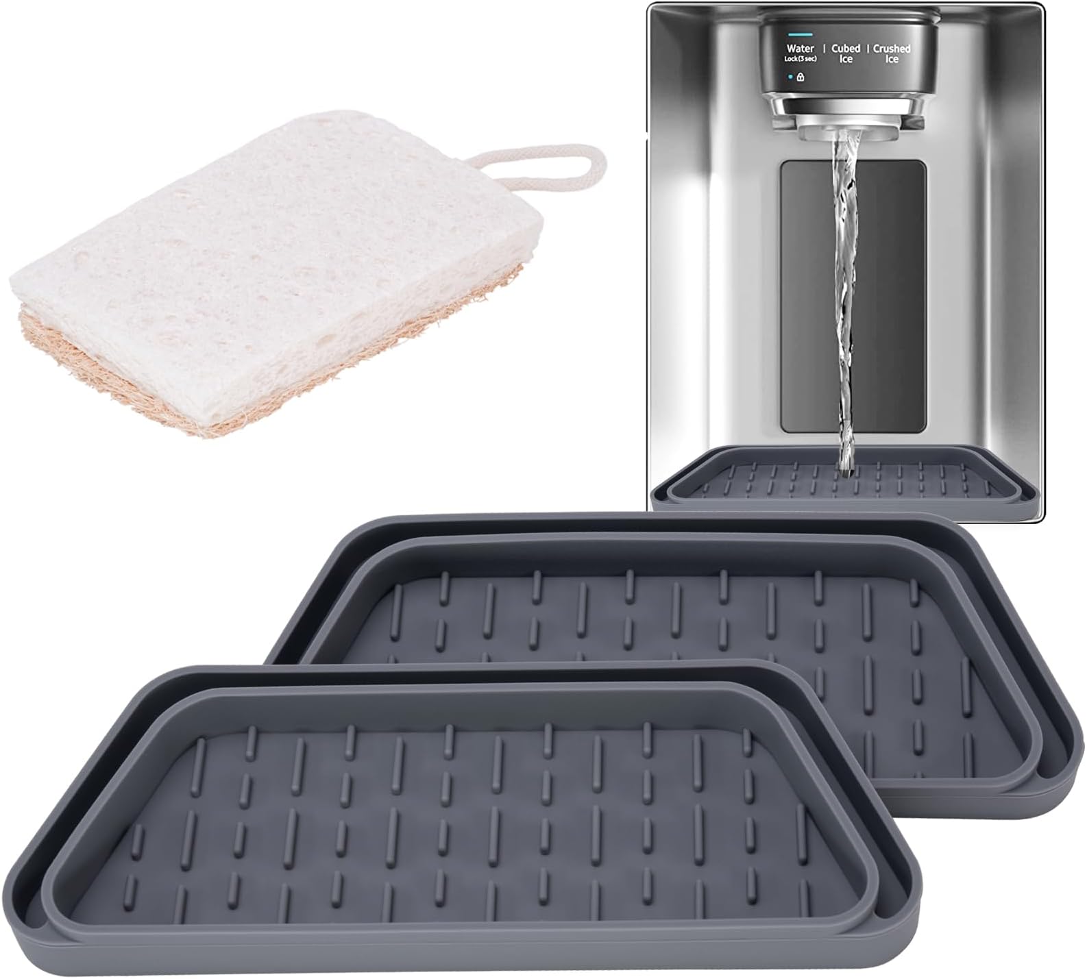 Amazon.com: Upgraded Refrigerator Drip Catcher Tray, Fridge Water ...