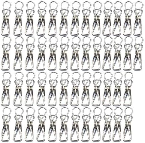 Amazon.com: FGen 50pcs Mini Stainless Steel Clips - 1.7-inch ...