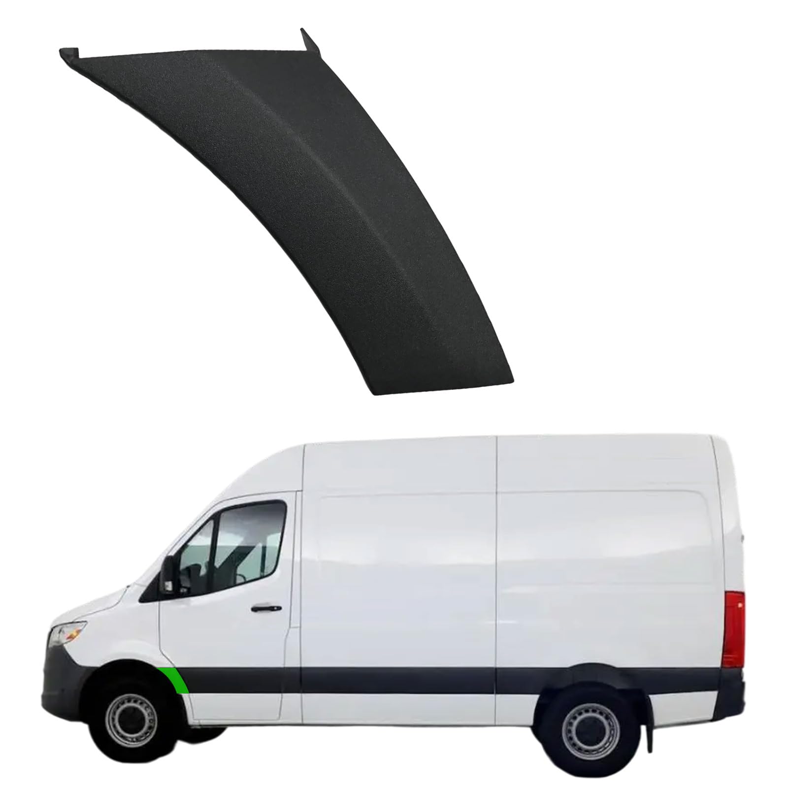 Snapklik.com : Front Wheel Arch Molding Trim Panel Black Plastic Side ...