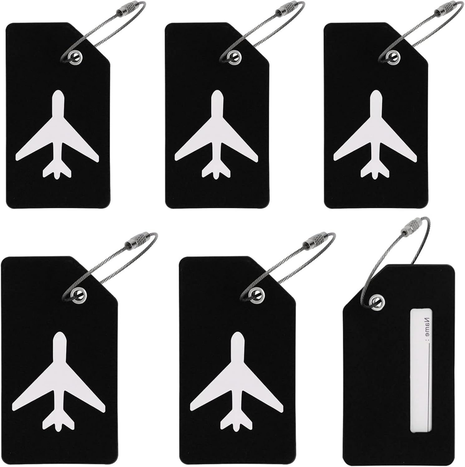 Amazon.com: YuGtcen Luggage Tag, 6 pcs Silicone Luggage Tags for Suitcases, Flexible Bright ...