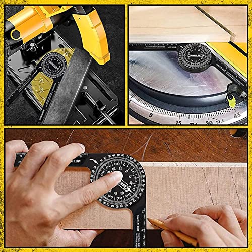 Snapklik.com : Miter Saw Protractor, 7-Inch Aluminum Protractor Angle ...