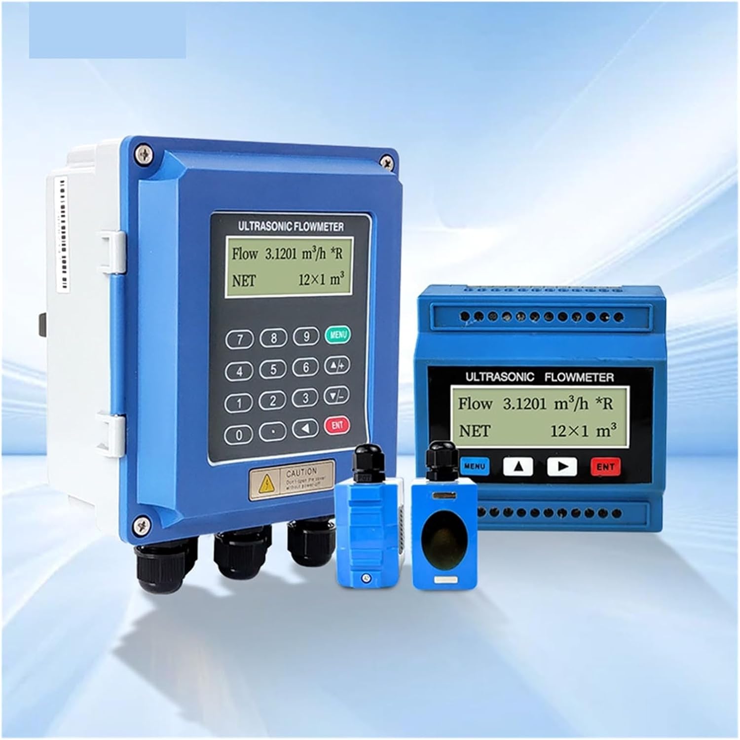 EDEDE Water Flow Meter, 4-20mA RS485 Signal Output Ultrasonic Water ...