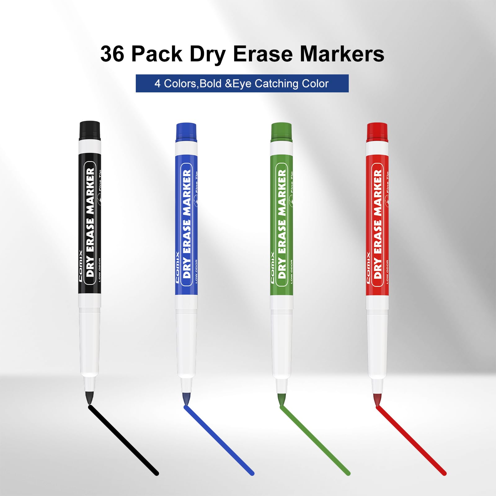 Snapklik.com : Fine Tip Dry Erase Markers, Low Odor Whiteboard Markers ...