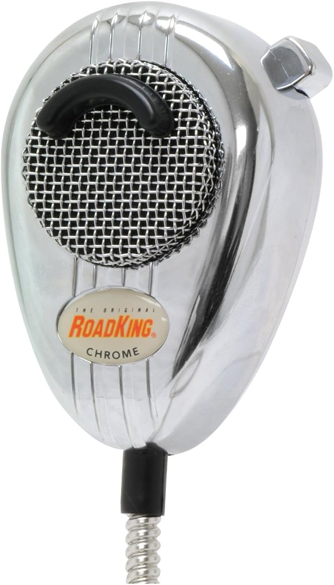 Amazon.com: Road King RK56CHSS Chrome Noise Canceling CB Microphone ...
