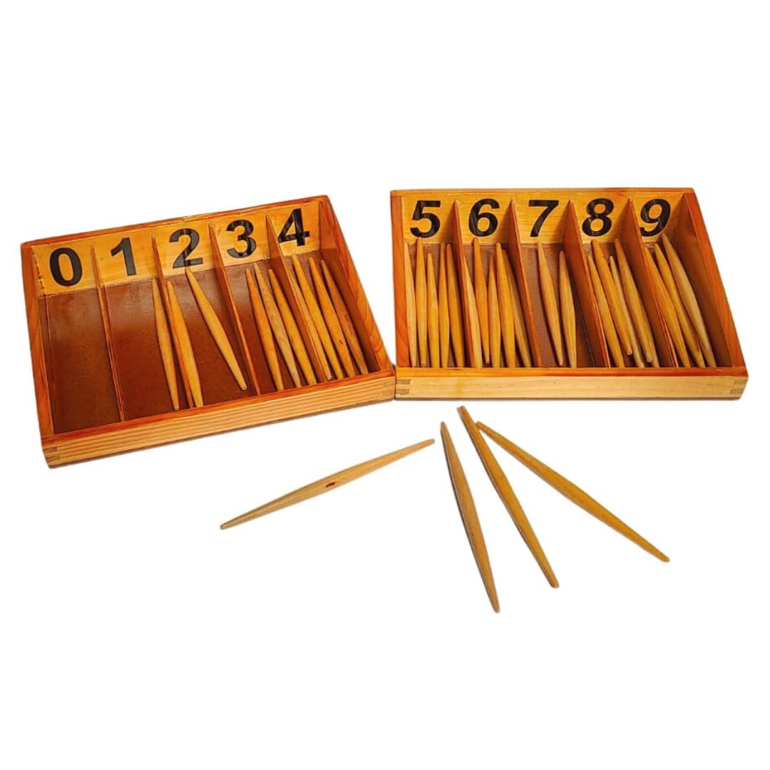 Brilla Montessori Spindle Box, Wooden Learning Toys for Kids ...