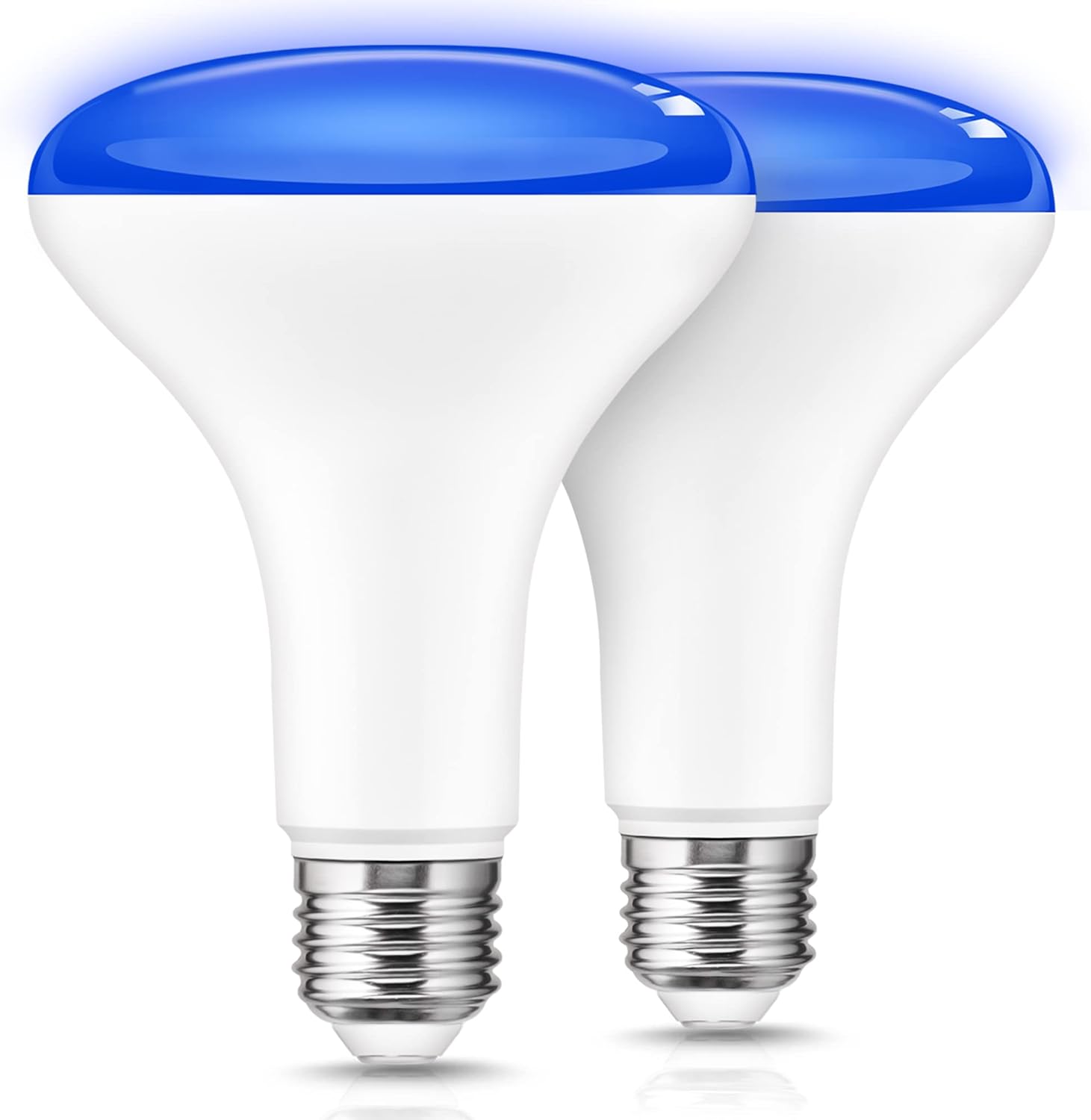 L LOHAS LED Christmas Blue Flood Light Bulbs, Christmas LED BR30 Pure Blue Flood Light Indoor ...