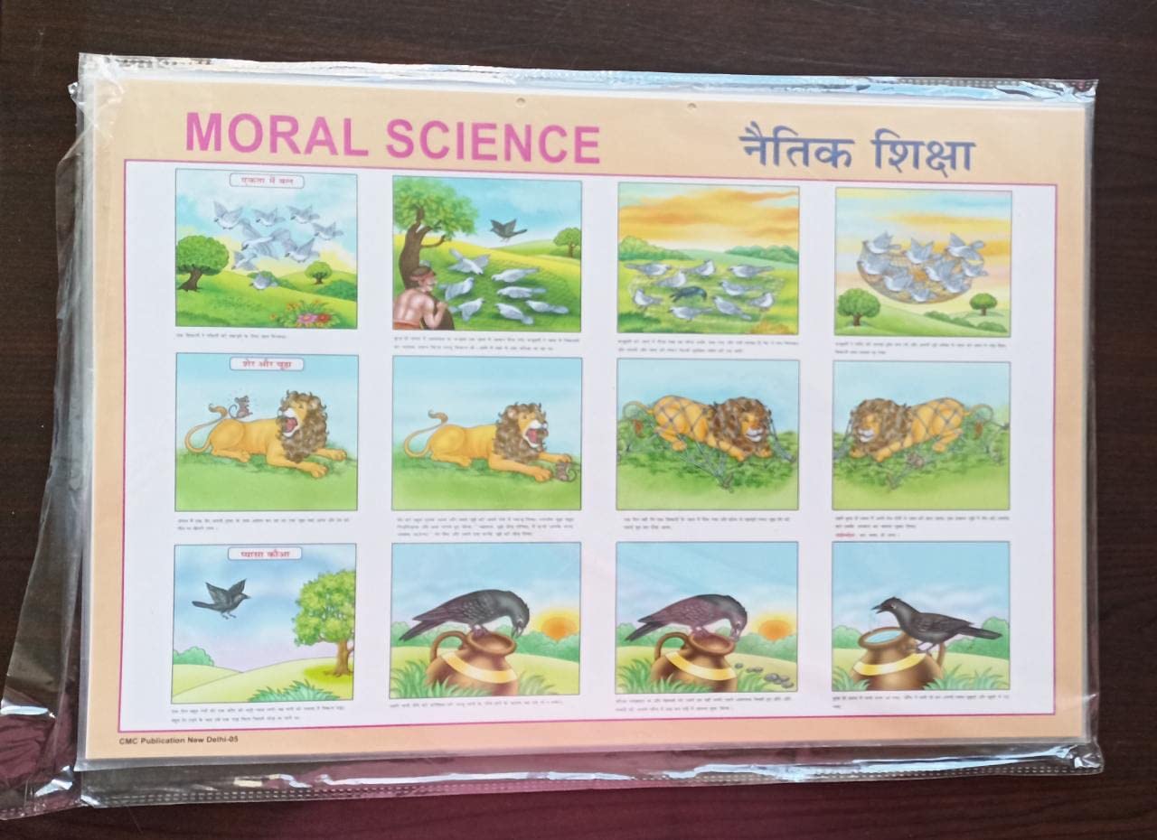 Buy Tini Foam Paper General Knowledge Wall Charts Set Of Moral Science ...