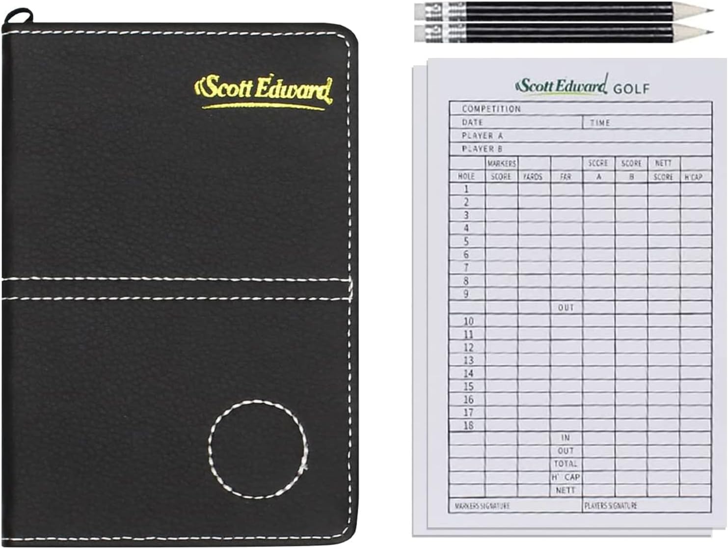Scott Edward Golf Scorecard Cover Leather Scorecard | Ubuy South Africa