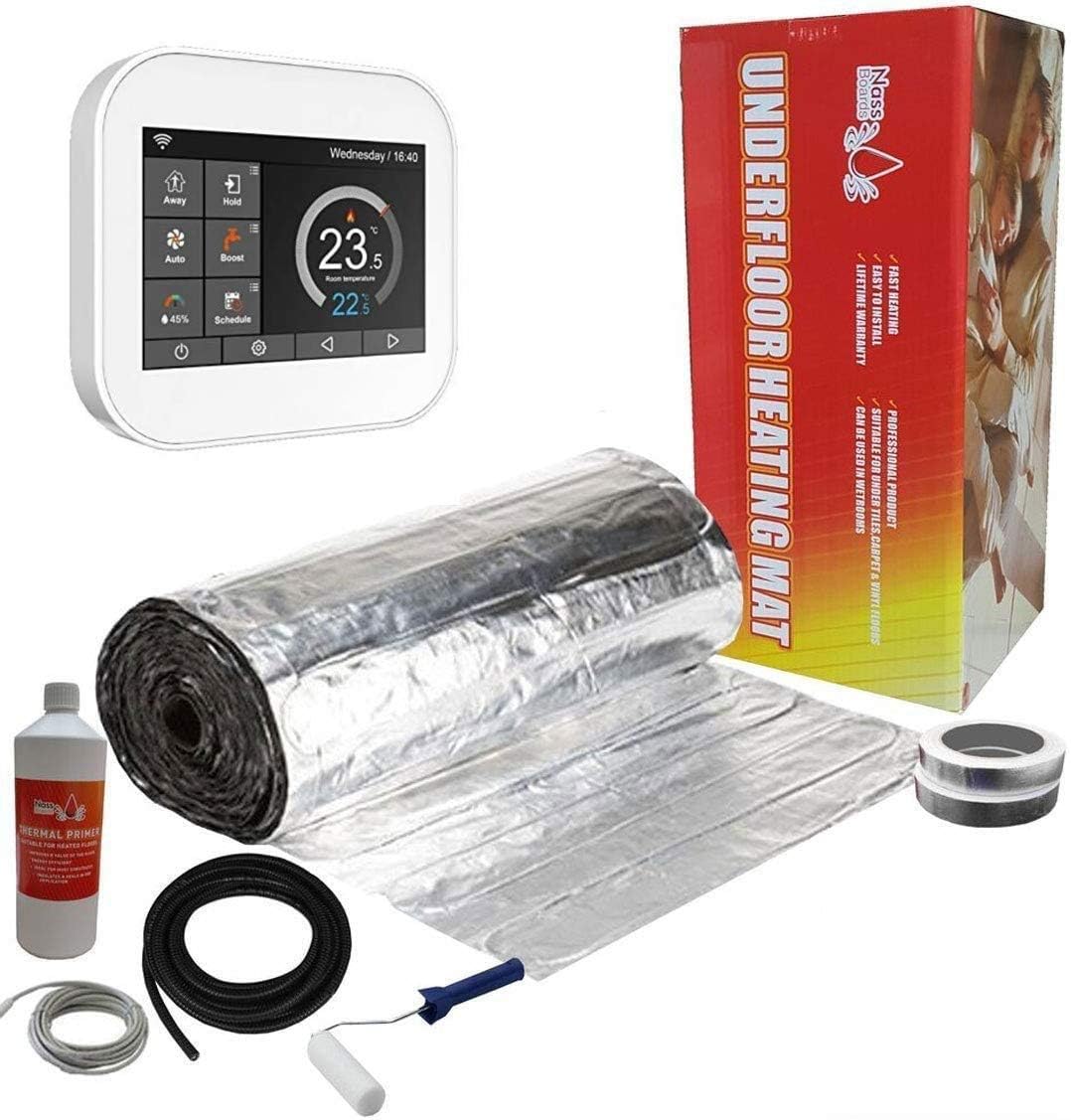 Electric Underfloor Heating kit 150w - 20m² - White Smart WiFi ...