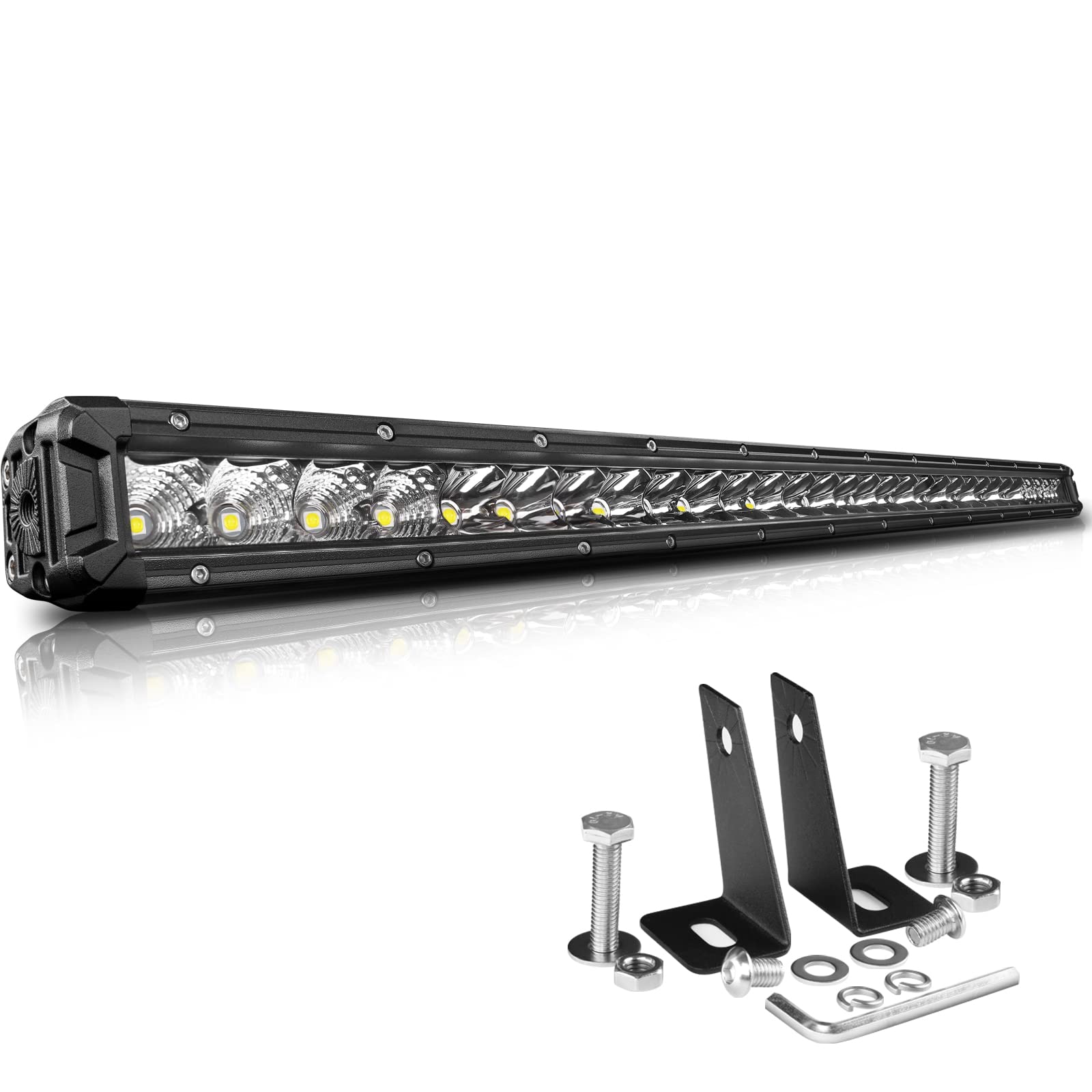 Amazon.com: 32 Inch LED Light Bar, 300W Flood & Spot Beam Combo ...