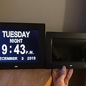 Amazon.com: [Newest Version] 7 Inch Day Clock - 12 Alarm Options, Level ...