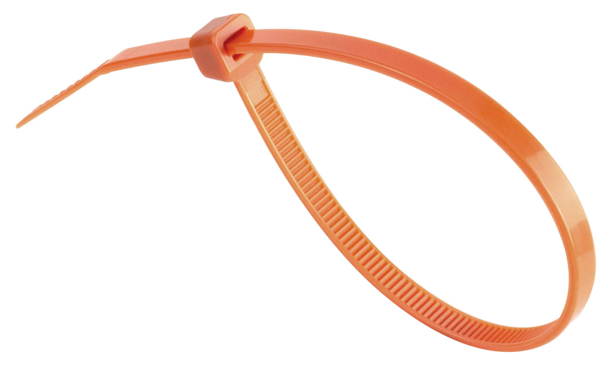 Snapklik.com : 8 Inch Orange Zip Ties, 100 Pack, 50lb Strength, UV ...