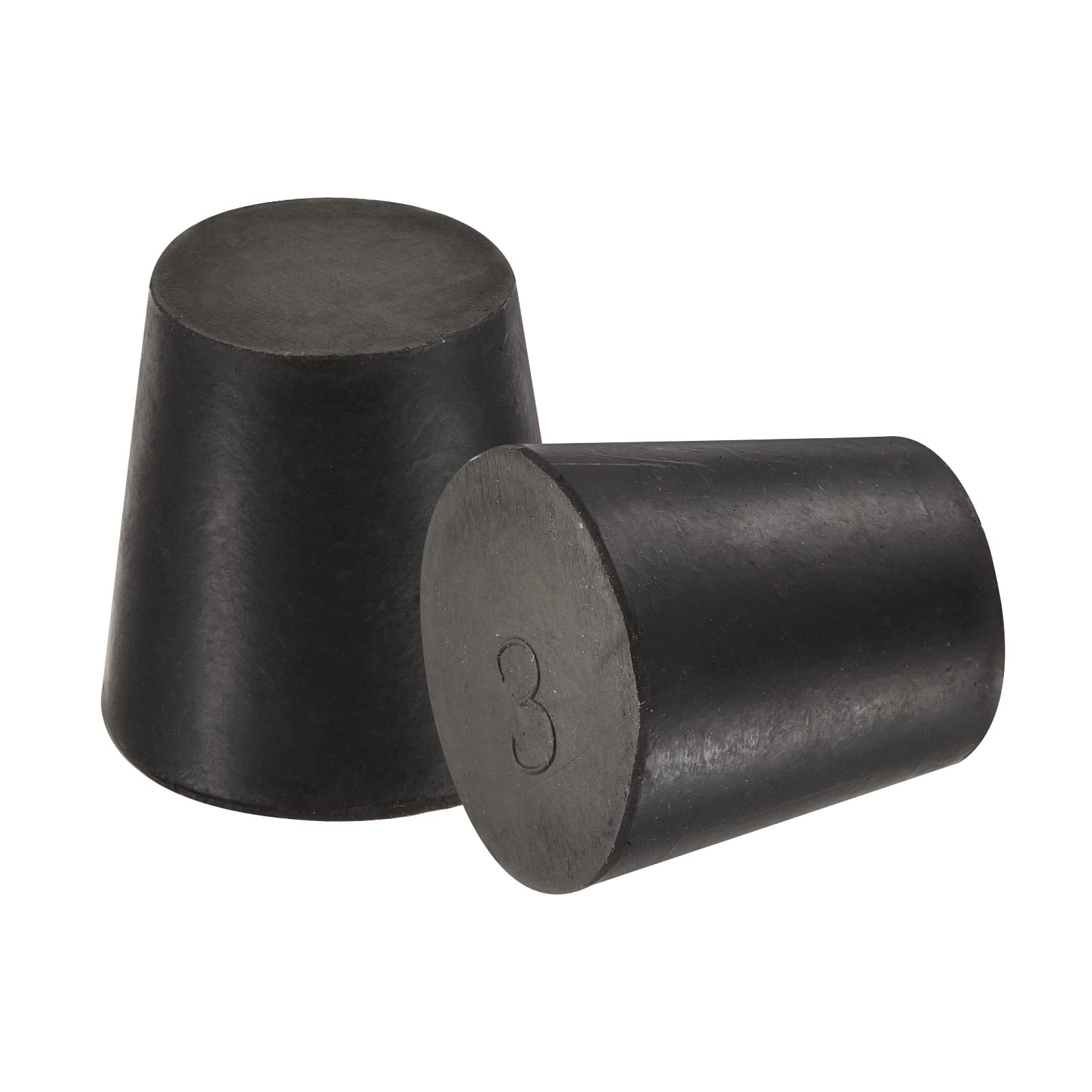 sourcing map Rubber Tapered Plug 18mm to 24mm Solid Test Tubes Bungs ...
